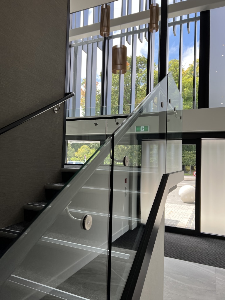 Canterbury Balustrade Frameless Glass Face Fixed Channel Powder Coated ...