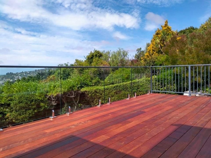 Canterbury Balustrade Frameless Glass Mini Post Deck AlumTop rail 1 ...