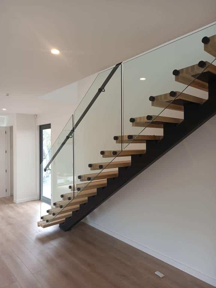 Canterbury Balustrade Frameless Glass Standoff Powder Coated fittings ...