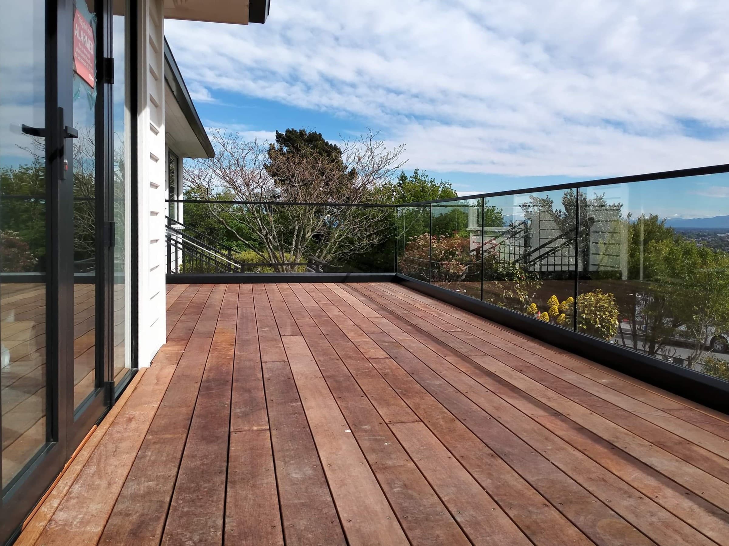 Canterbury Balustrade Frameless Glass Top Fixed Channel Powder Coated ...