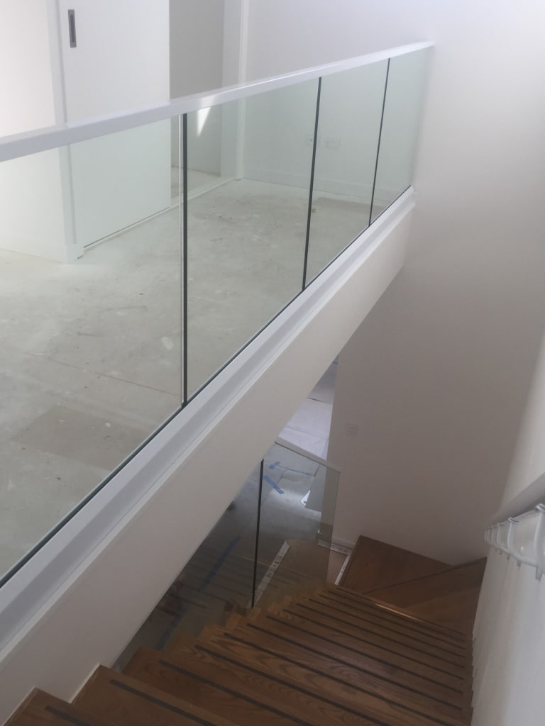 Canterbury Balustrade Frameless Glass Top Fixed Channel Powder Coated ...
