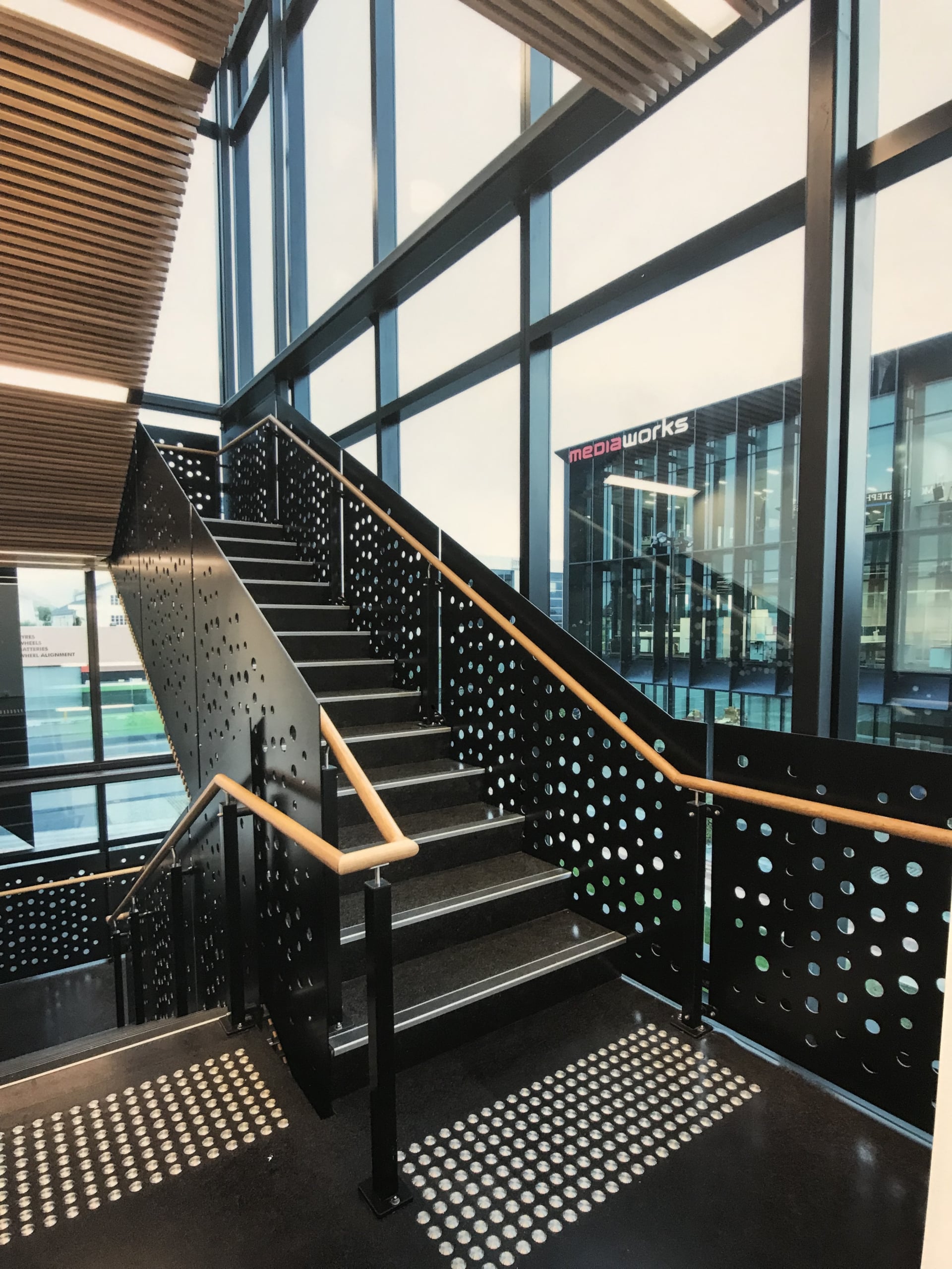 Canterbury Balustrade - Perforated Steel Balustrade Handrails Stair ...
